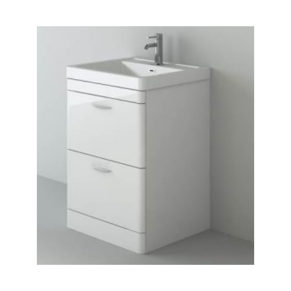 Apollo - Floor Standing Unit & Basin - White - 500